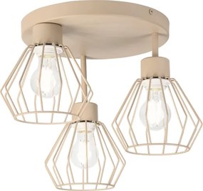 Přisazený lustr AUDREY 3xE27/60W/230V béžová