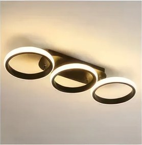 LED Stmívatelné stropní svítidlo LED/30W/230V 3000-6500K černá Wi-Fi Tuya + DO
