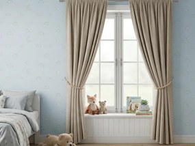 Závěs do dětského pokoje BOUCLÉ Zvolte barvu: Béžová, Zvolte rozměr: 140 x 280 cm (šířka x výška)