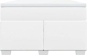 Box spring postel s matrací bílá 120x190 cm umělá kůže 3285202
