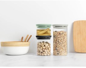 Brabantia Sada 3 ks skleněných dóz mix barev