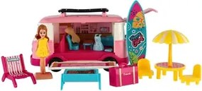 TEDDIES Obytné auto s doplňky / Auto s příslušenstvím / Plast / 3+