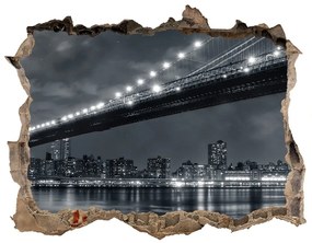 Wallmuralia Fototapeta díra na zeď 3D Brooklynský most 95x64 cm