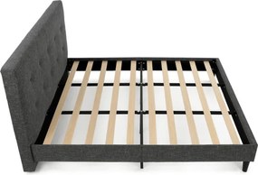 Manželská postel šedá 180x200 cm BED-M180 GREY2