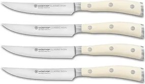 Wüsthof CLASSIC IKON Creme Sada 4 nožů na steaky 12 cm / Steakový nůž