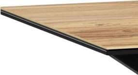 Jídelní stůl Heaven 135 cm dub divoký/černý