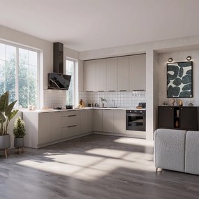 ARIA lb | dolní skříňka 80 ZL 1S dřezová | 80 cm | PREMIUM BOX | bílá/béžová