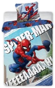 Textylia Dětské bavlněné licenční povlečení Disney Spiderman zachraňuje 140x200cm / 70x80cm