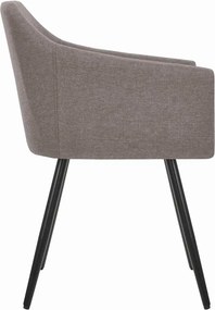 Otočné jídelní židle 4 ks taupe textil 3065680