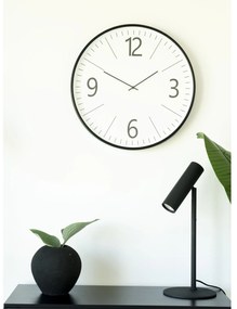 House Nordic Nástěnné hodiny, plast, černobílé, , tichý chod\nø51 cm