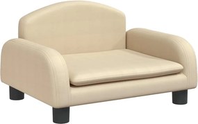 Pelíšek pro psy krémový 50 x 40 x 30 cm textil 171970