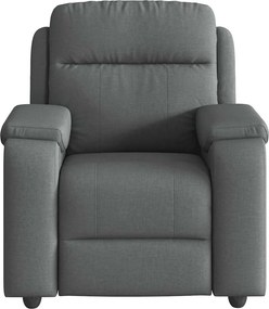 Polohovací křeslo tmavě šedé látkové 3303546