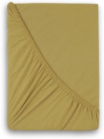 Jersey prostěradlo s lycrou DeLuxe 120x200 tmavě béžové