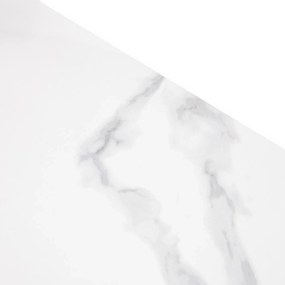 Konferenční stolek Apulias 120 cm bílý/mramor