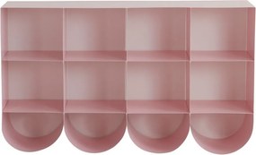 Růžový ocelový závěsný stojan na boty 120x70x30 cm Waway – Jotex