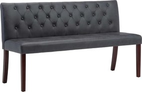 vidaXL Lavice 148,5 cm umělá semišová kůže [288572] Barva: Šedá