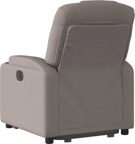 Zvedací polohovací křeslo taupe textil 3204376