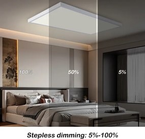 Brilagi-LED Stmívatelné koupelnové svítidlo FRAME SMART LED/96W/230V IP44 bíl+DO