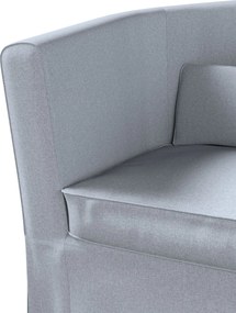 Potah na křeslo IKEA Ektorp Tullsta barva modrá látka pletený vzor