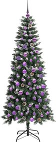 Umělý vánoční stromeček Zelená 180 cm PVC, plast a ocel 3395826