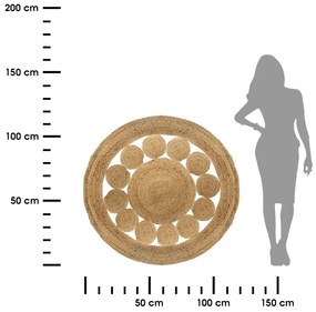 Koberec Lace, (fi) 120 cm, béžová