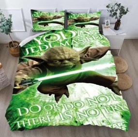 3-dílné ložní povlečení Star Wars Yoda 3D Varianta: YODA 18, Velikost: EU King (240cmx220cm)