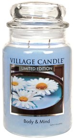 VILLAGE CANDLE Vonná svíčka - Tělo a mysl, velká