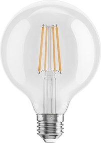 Mexen Vintis, LED žárovka E27, G95, 8W, Teplá - 2700K, 1055 lm, čirá - L157-E27-0827-00