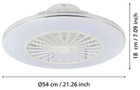 EG 35142 Ventilátor se svítidlem LOVISCA EGLO 35142 - EGLO