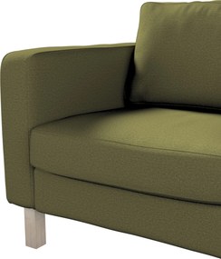 Potah na křeslo IKEA Karlstad, krátký barva zelená látka pletený vzor