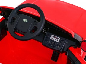 Ramiz Land Rover Discovery elektrické auto pro děti červené SUV + dálkové ovládání
