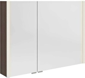 Sapho Alix - Zrcadlová skříňka s LED osvětlením 96x70x18 cm, 2x dvířka, borovice rustik AX196-0016