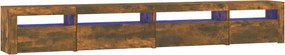 TV skříňka s LED osvětlením kouřový dub 270 x 35 x 40 cm 3152751