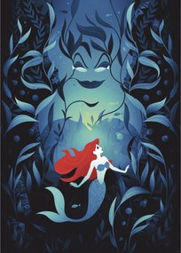Komar Plakát Disney Ariel Ursula 50 x 70 cm