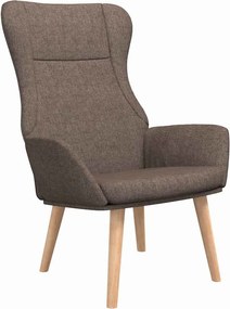 Relaxační židle taupe textil 341403