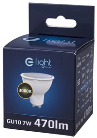 LED žárovka GU10 teplá 3000k 6,5w 510 lm