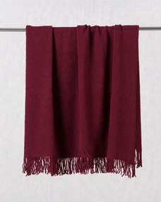 Pléd Boucle 140x200cm red wine