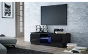 TV stolek LCD glass 140 cm černá lesklá
