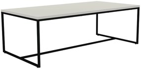 Matně bílý lakovaný konferenční stolek Tenzo Lipp 120 x 60 cm