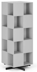 Otočný regál, 680×680×1932 mm, 4x 5 oddílů, šedá