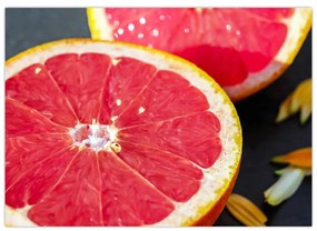 Skleněný obraz rozkrojených grapefruitů (70x50 cm)