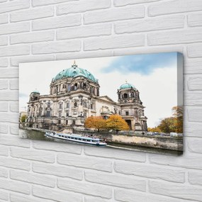 Obrazy na plátně Německo Berlin Cathedral River 125x50 cm