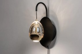 Nástěnné designové skleněné svítidlo Benelux Gold