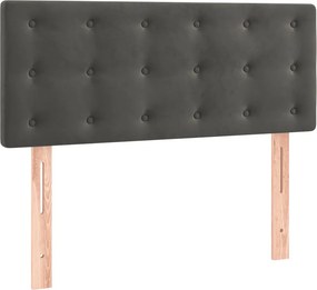 Box spring postel s matrací tmavě šedý 120x190 cm samet 3269862