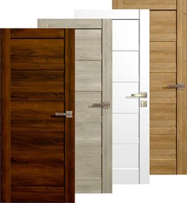 Interiérové dveře vasco doors BRAGA plné, model 1 Průchozí rozměr: 70 x 197 cm, Orientace dveří: Levé dveře, Dekor: Ořech columbia