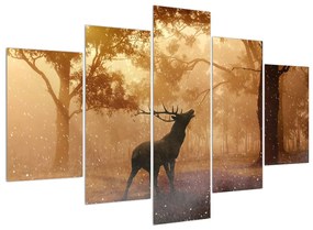 Obraz jelena v říji (150x105 cm)
