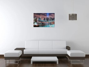 Gario Obraz s hodinami Panorama Manhattanu Rozměry: 60 x 40 cm