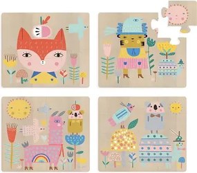 Vilac Dřevěné puzzle rozvíjející se příběh / od 2 let