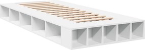 Rám postele bílý 100 x 200 cm kompozitní dřevo 3280510