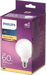 Philips Classic G93 E27 matná / LED žárovka / náhrada 60W / teplá bílá